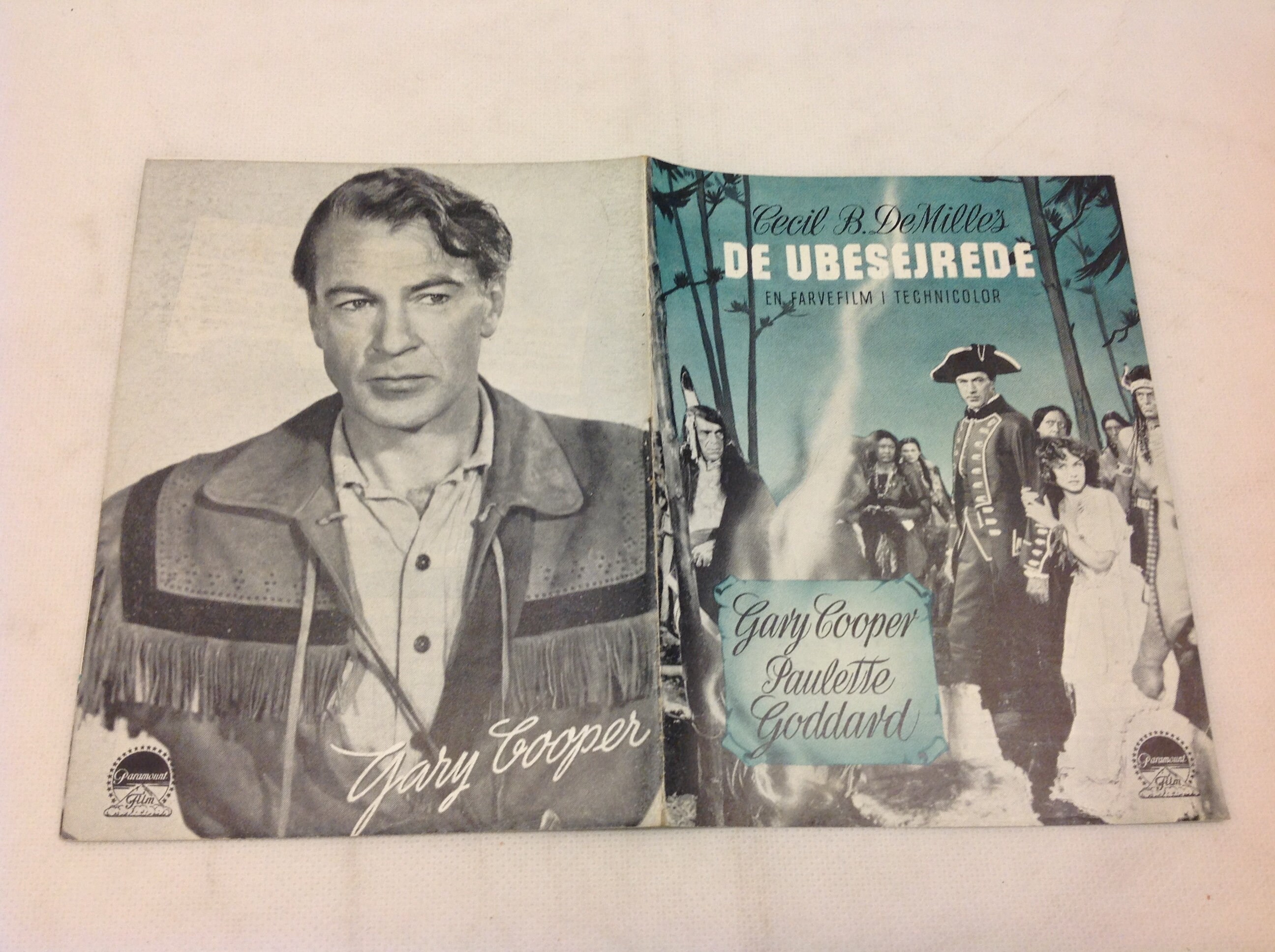 Unconquered Gary Cooper Paulette Goddard Da Silva Old 1947 - Etsy UK