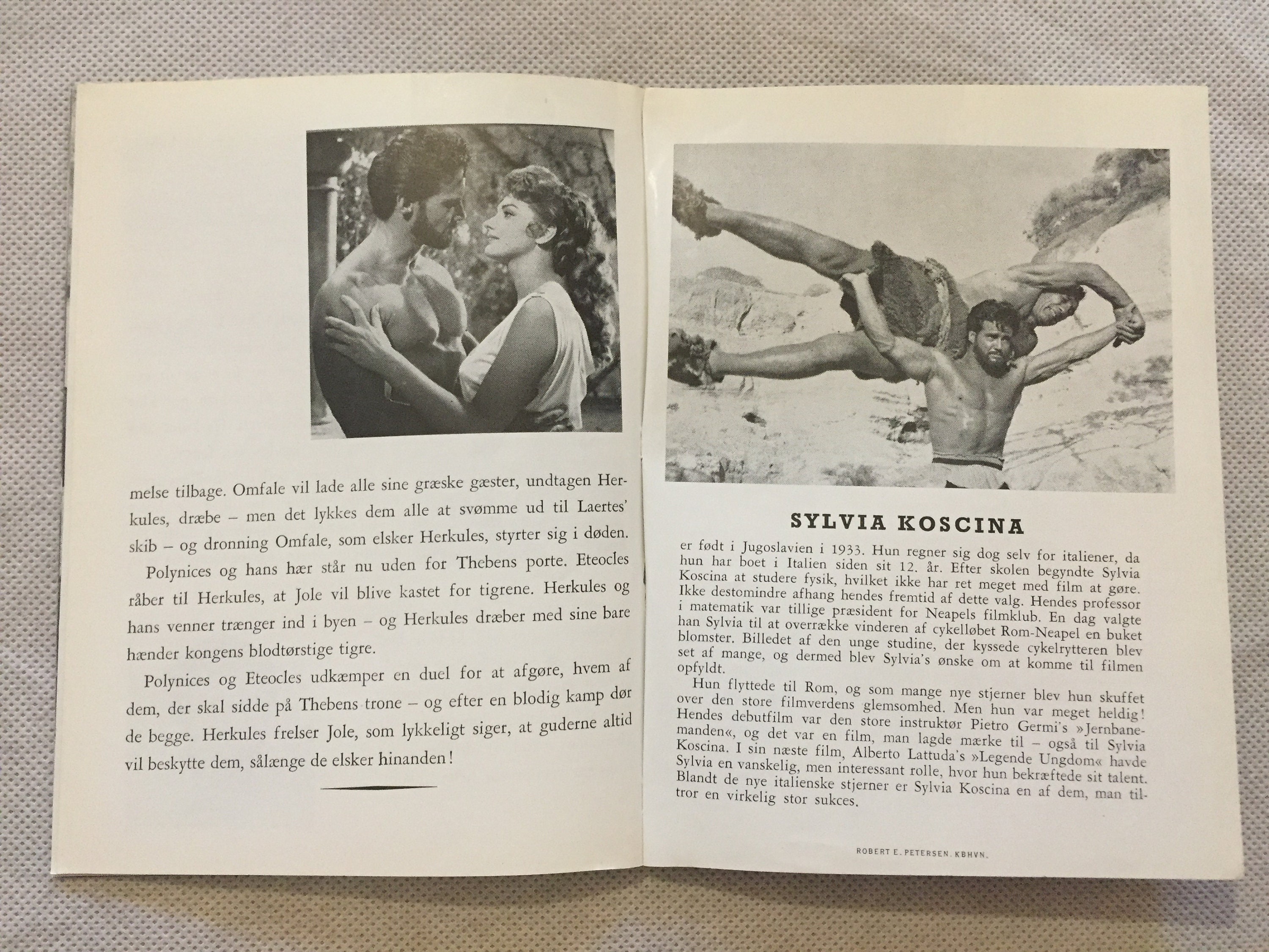 Hercules Unchained Steve Reeves Sylva Koscina Sylvia Lopez Old 1959 ...