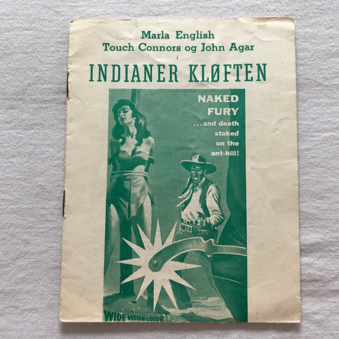Flesh and the Spur John Agar Marla English Mike Connors 1956 Collectible Memorabilia Danish ...