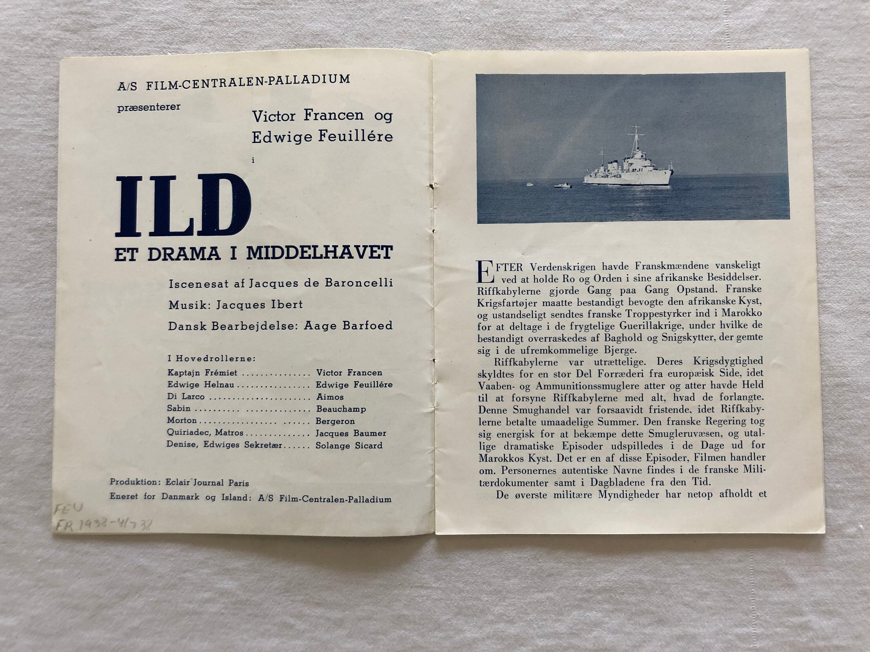 Feu Edwige Feuillère Victor Francen Jacques Baumer 1937 - Etsy UK