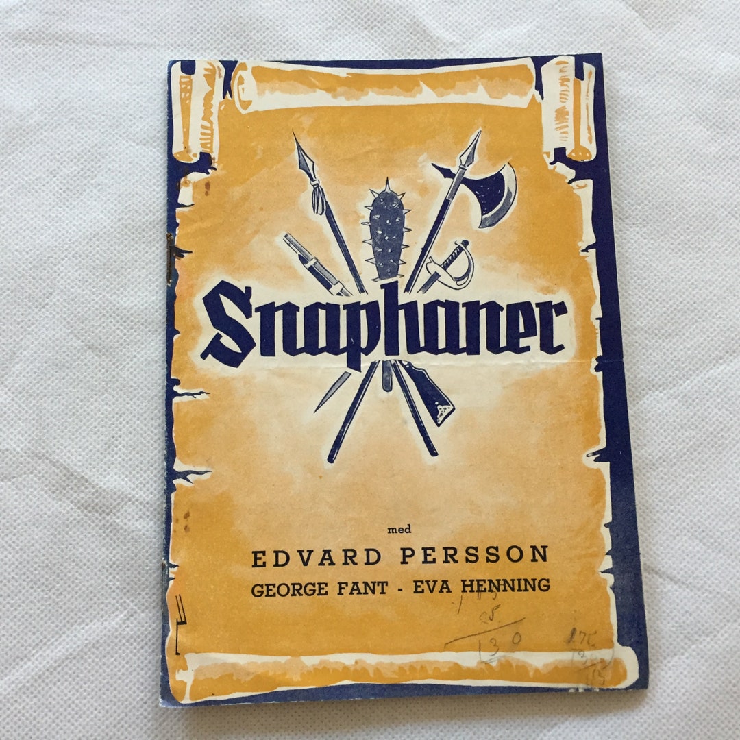 Snapphanar Edvard Persson Tekla Sjöblom George Fant Vintage - Etsy