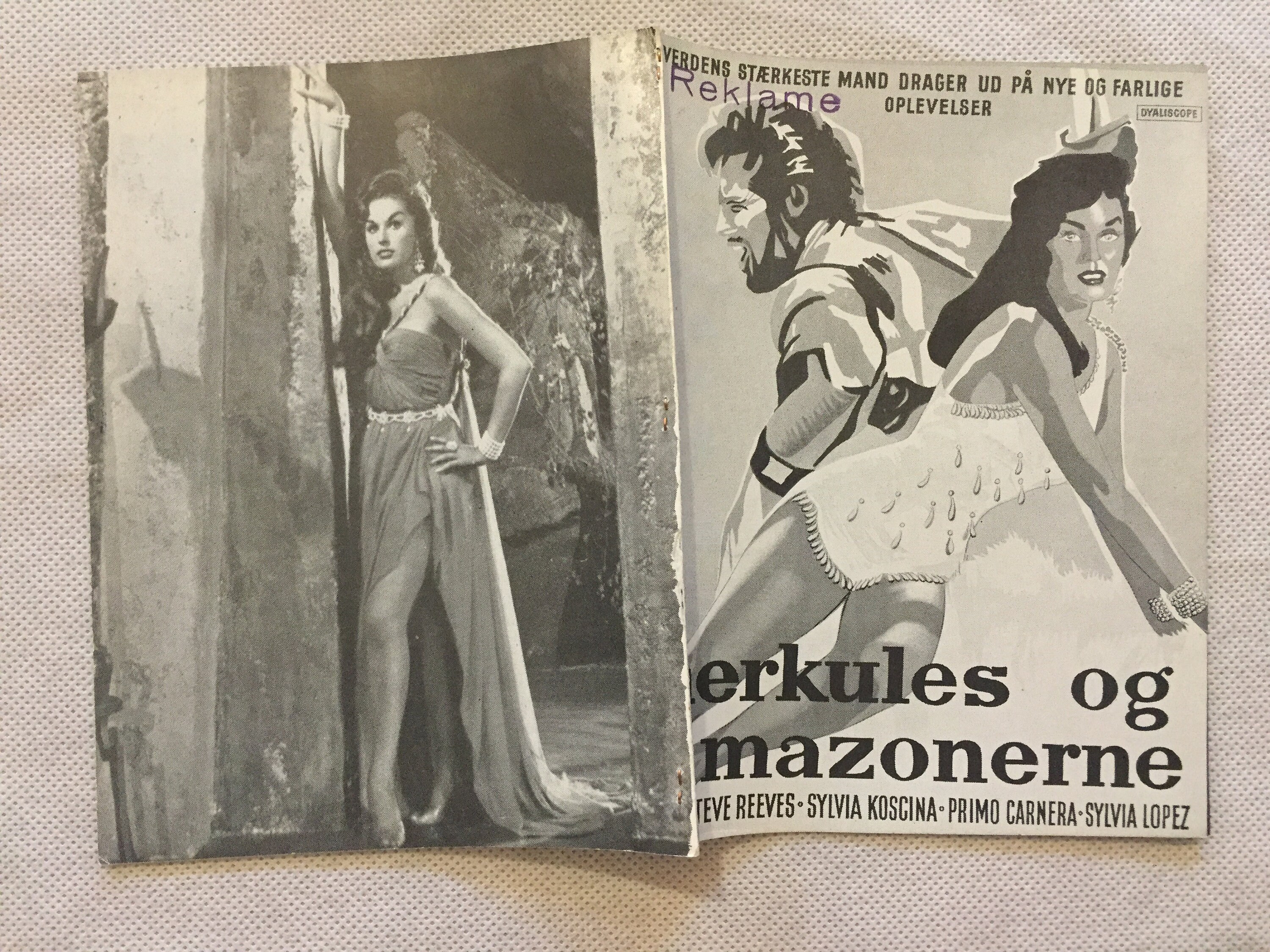 Hercules Unchained Steve Reeves Sylva Koscina Sylvia Lopez Old 1959 ...