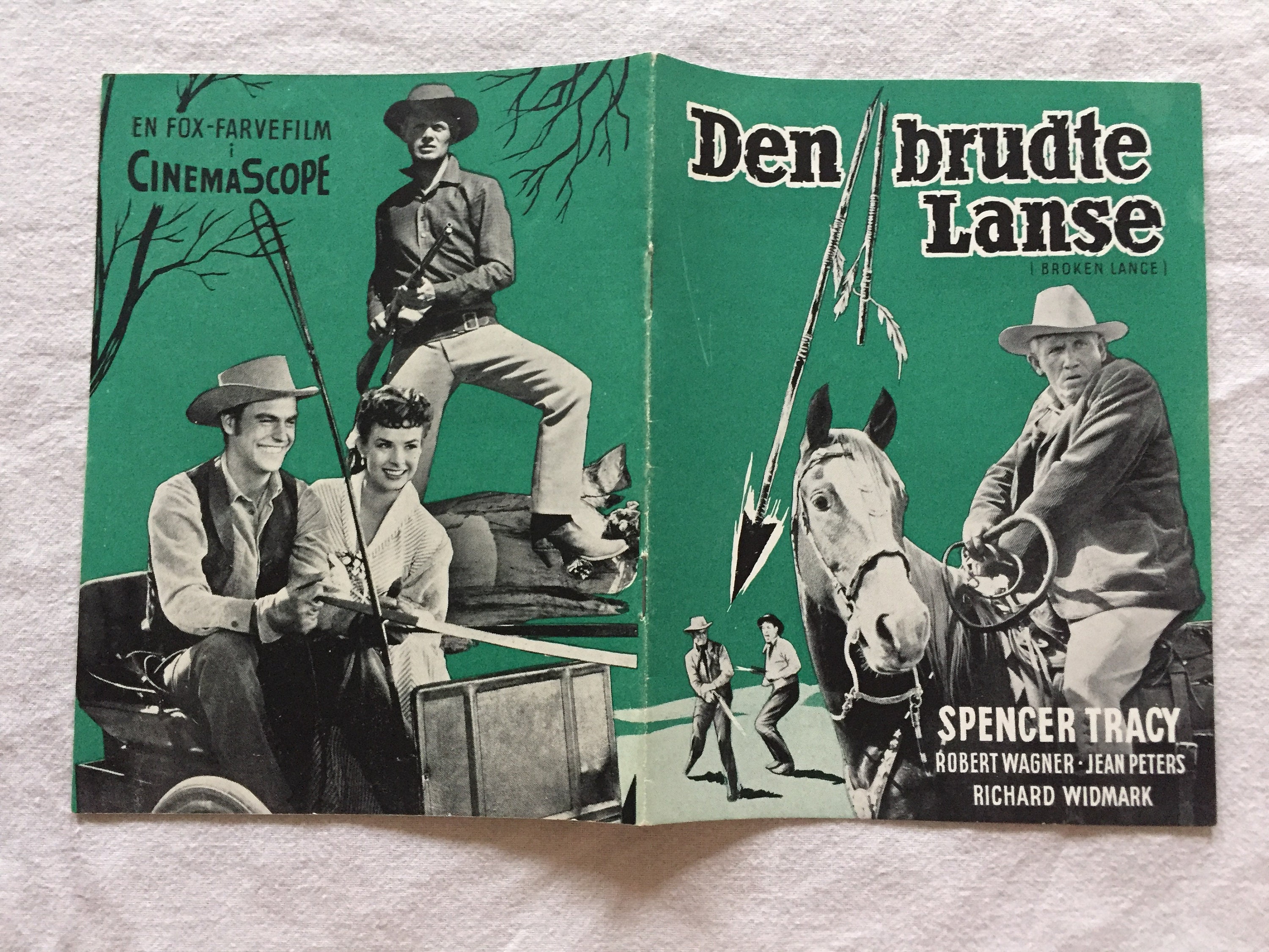 Broken Lance Spencer Tracy Robert Wagner Jean Peters 1954 - Etsy