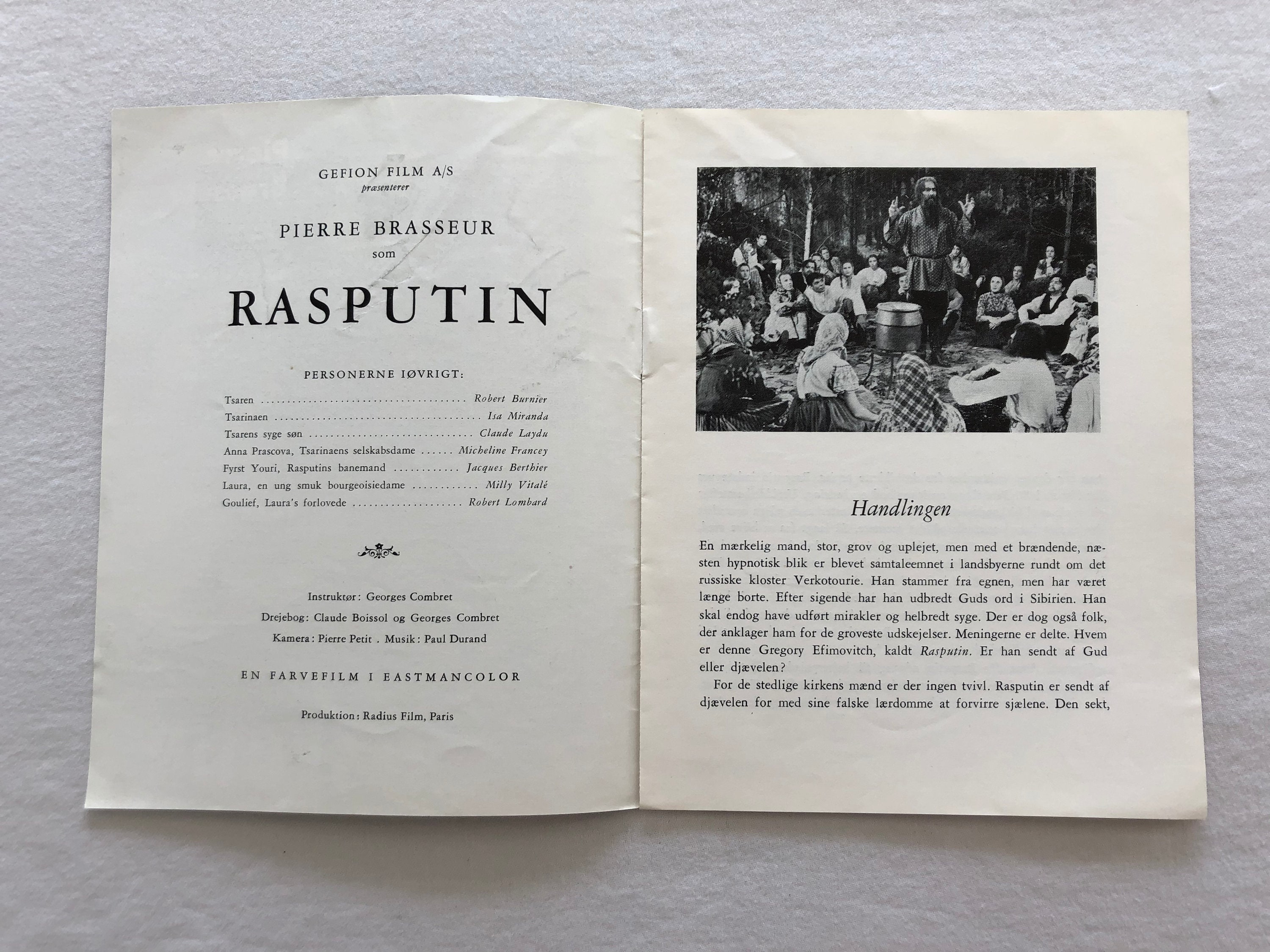 Collectibles Memorabilia Raspoutine Pierre Brasseur Isa Miranda Ren ...