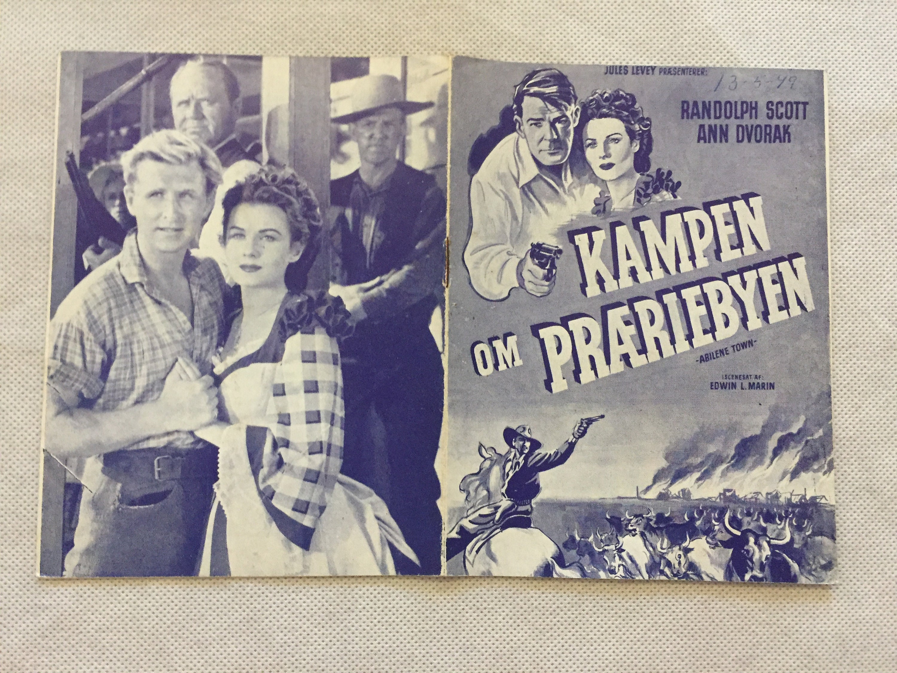 Abilene Town Randolph Scott Ann Dvorak Edgar Buchanan Vintage - Etsy