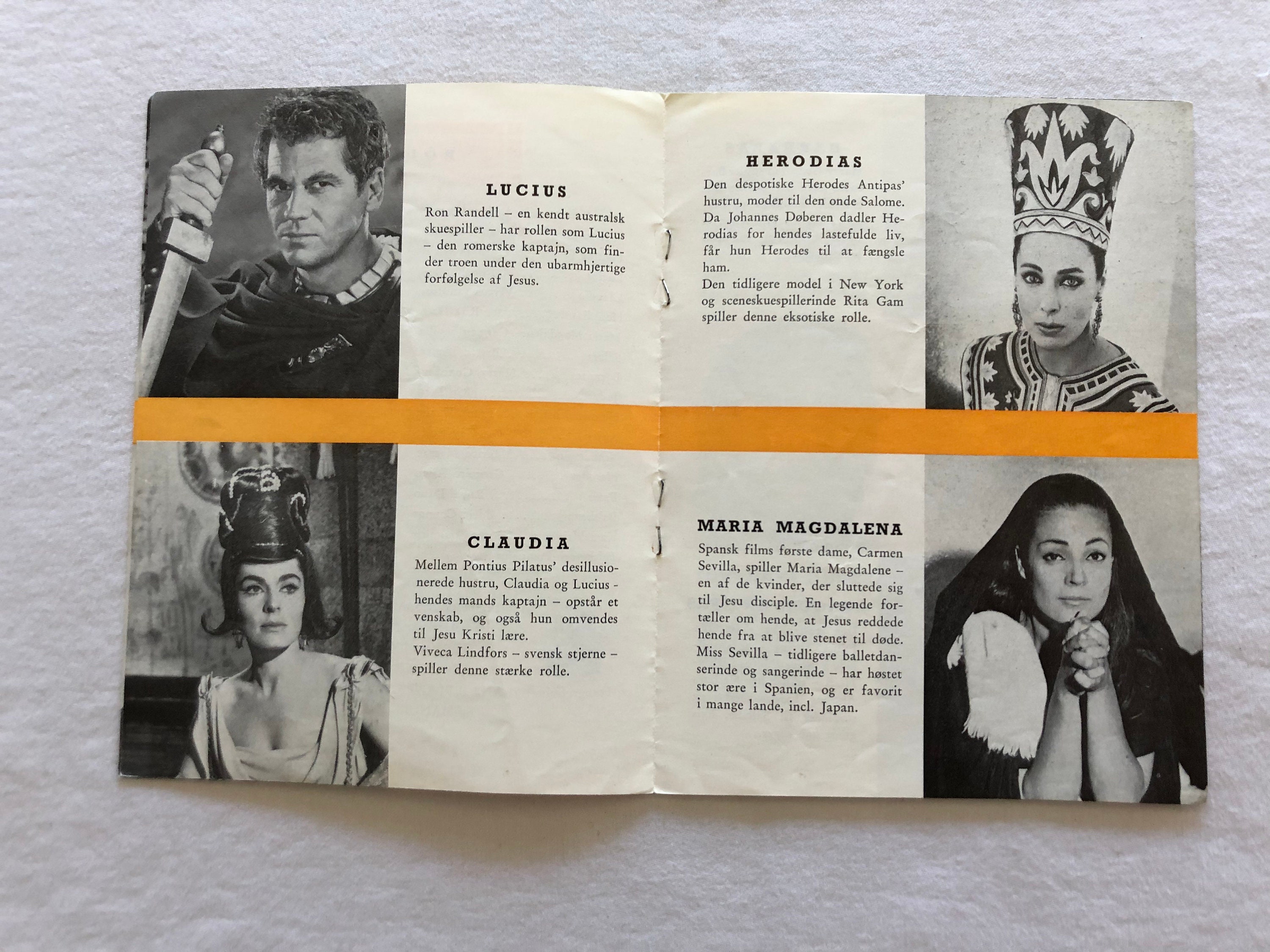 King of Kings Jeffrey Hunter Siobhan Mckenna Hurd Hatfield 1961 Old ...