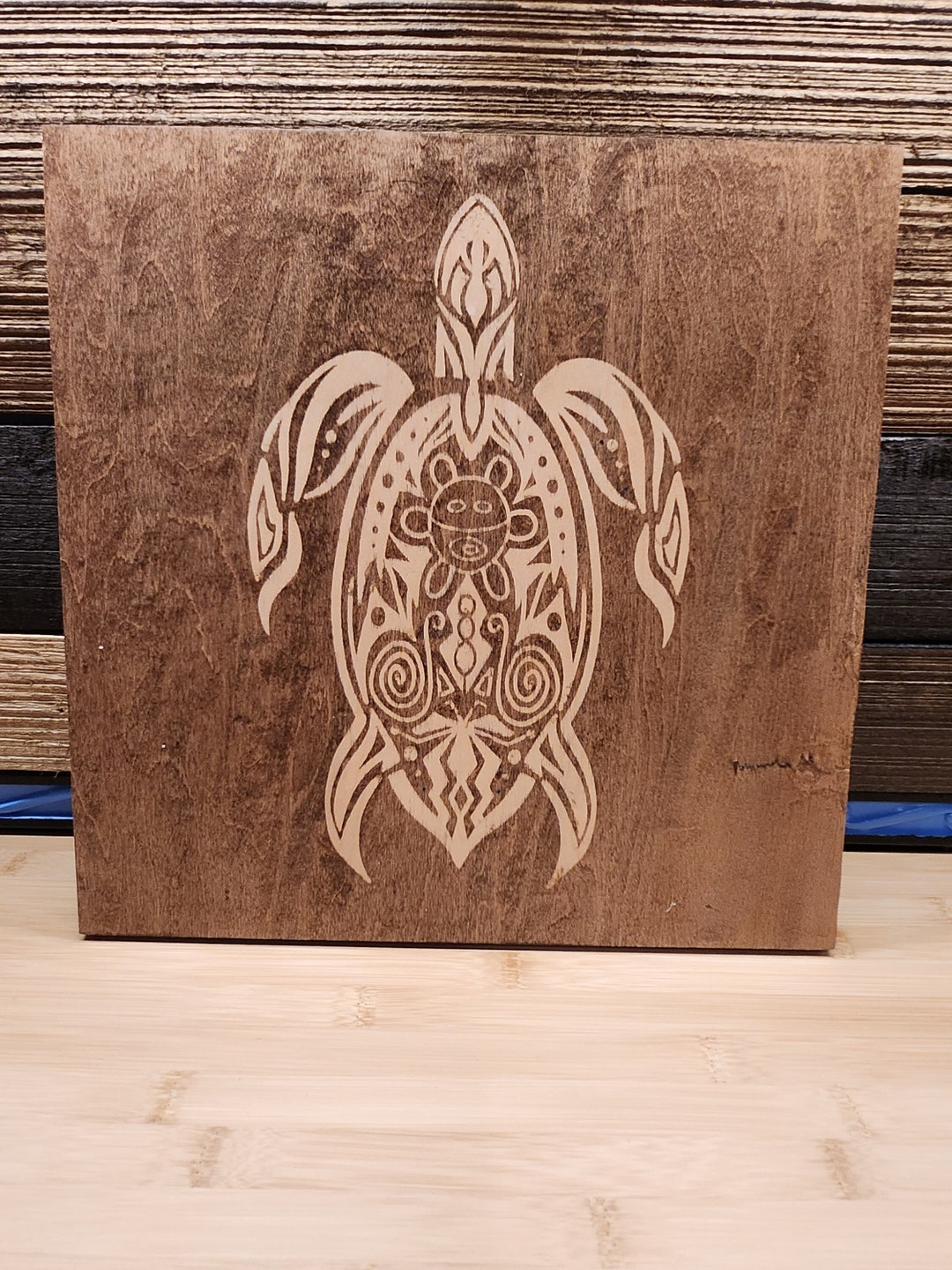 Puerto Rico Taino Turtle Wood Art - Tortuga - Etsy