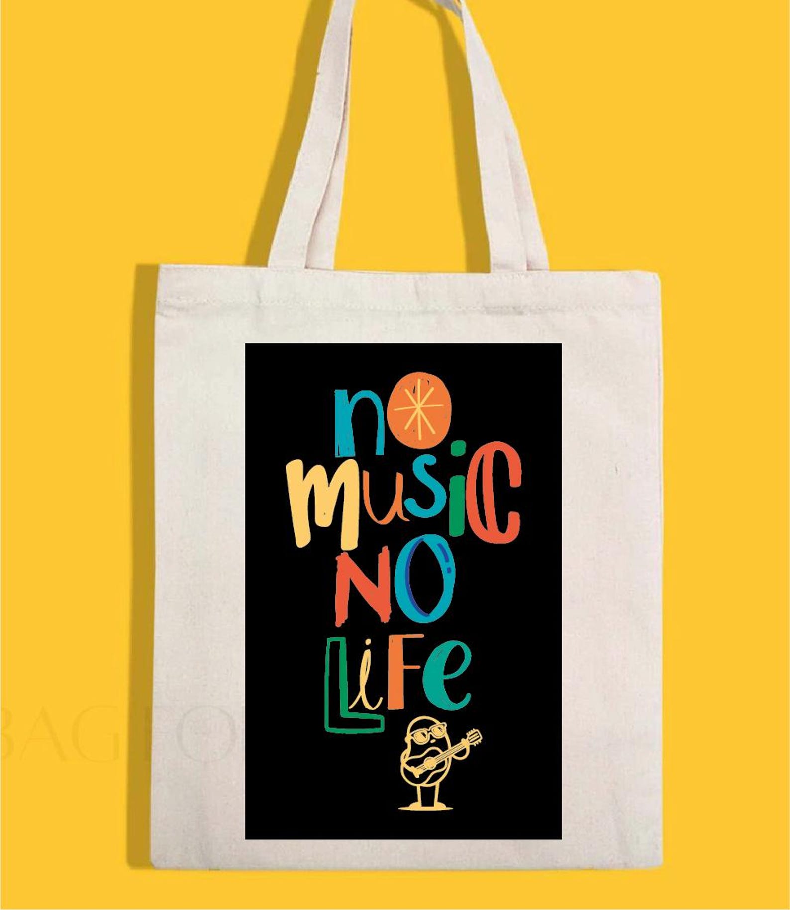 Printable File "no Music No Life". for Printing on T-shirts, Bags, Mugs ...