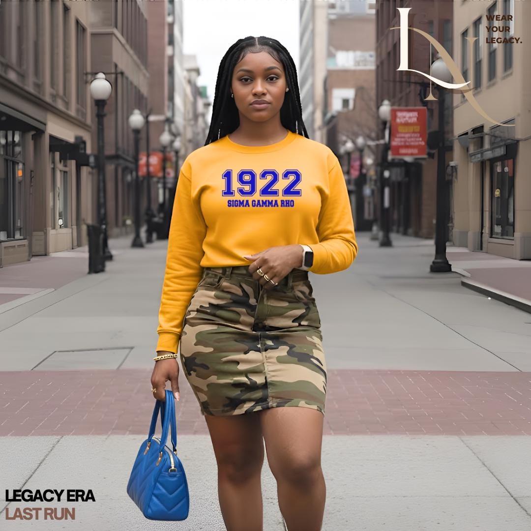 Legacy Era – “1922 Sigma Gamma Rho” Sweatshirt | Final Print | Sgrho ...