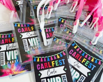 Personalised Party Lanyards Festival Decor Hen Do - Etsy