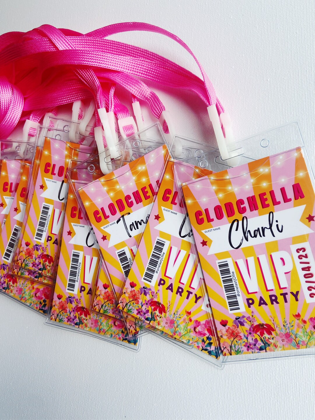 Personalised Party Lanyards Festival Decor Hen Do - Etsy UK