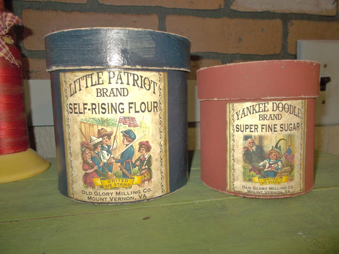 Rustic Pantry Boxes, Primitive Americana, Stacking Box Set, Early ...