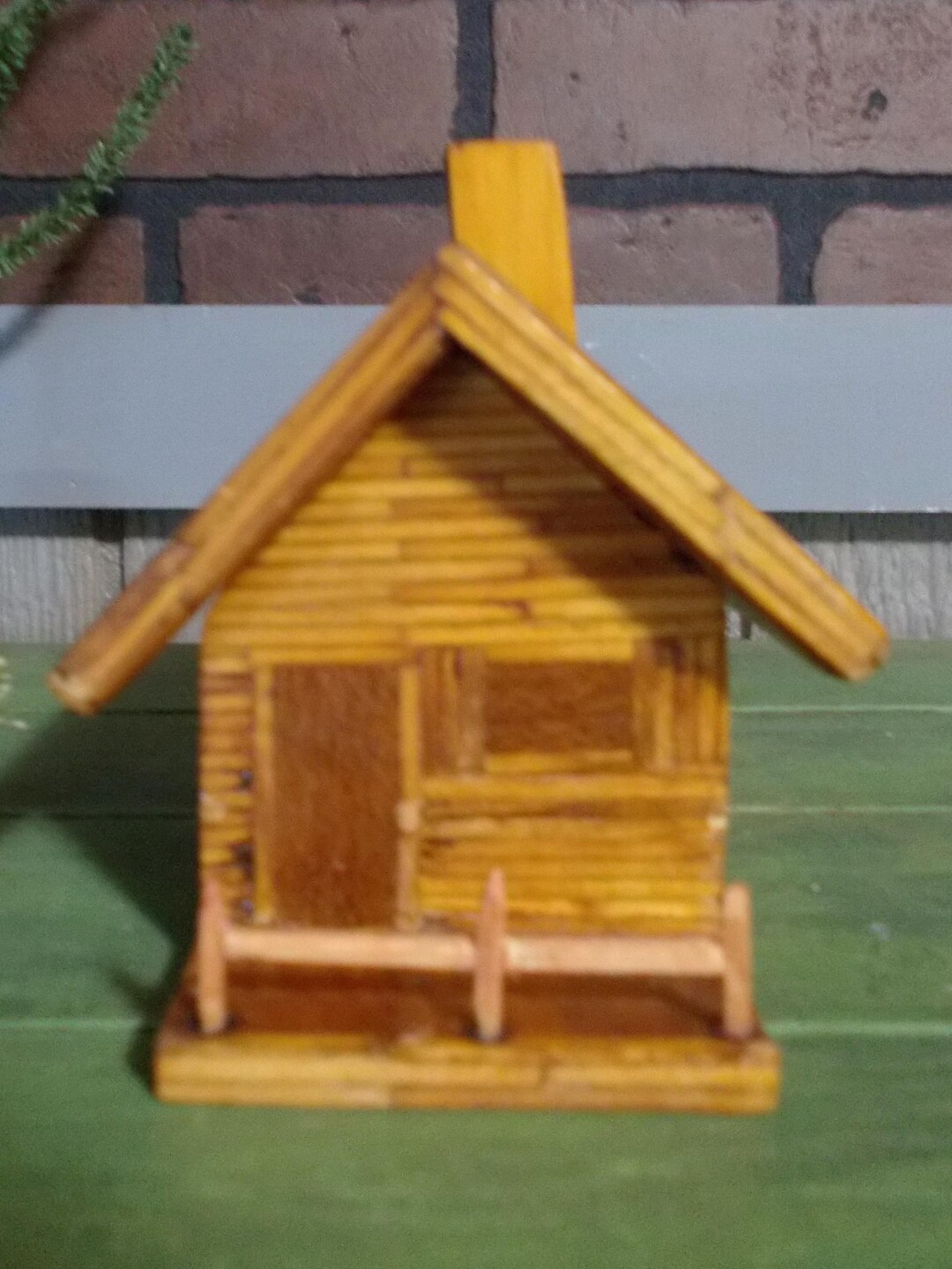 Tramp Art, Wood Log Cabin, Matchstick House Made by Maine State Prison ...