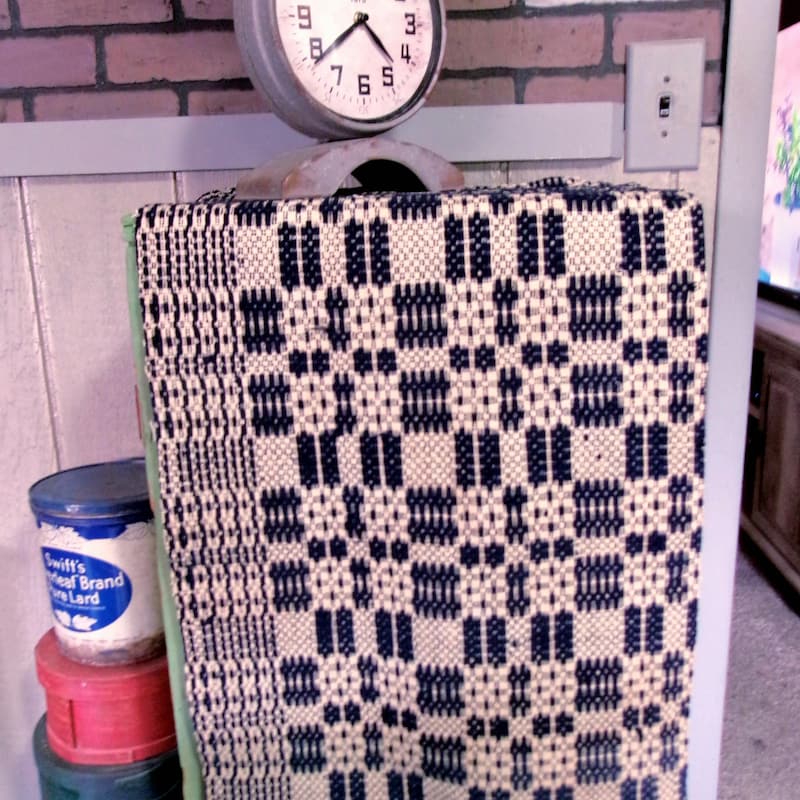 Overshot Coverlet Antique - Etsy