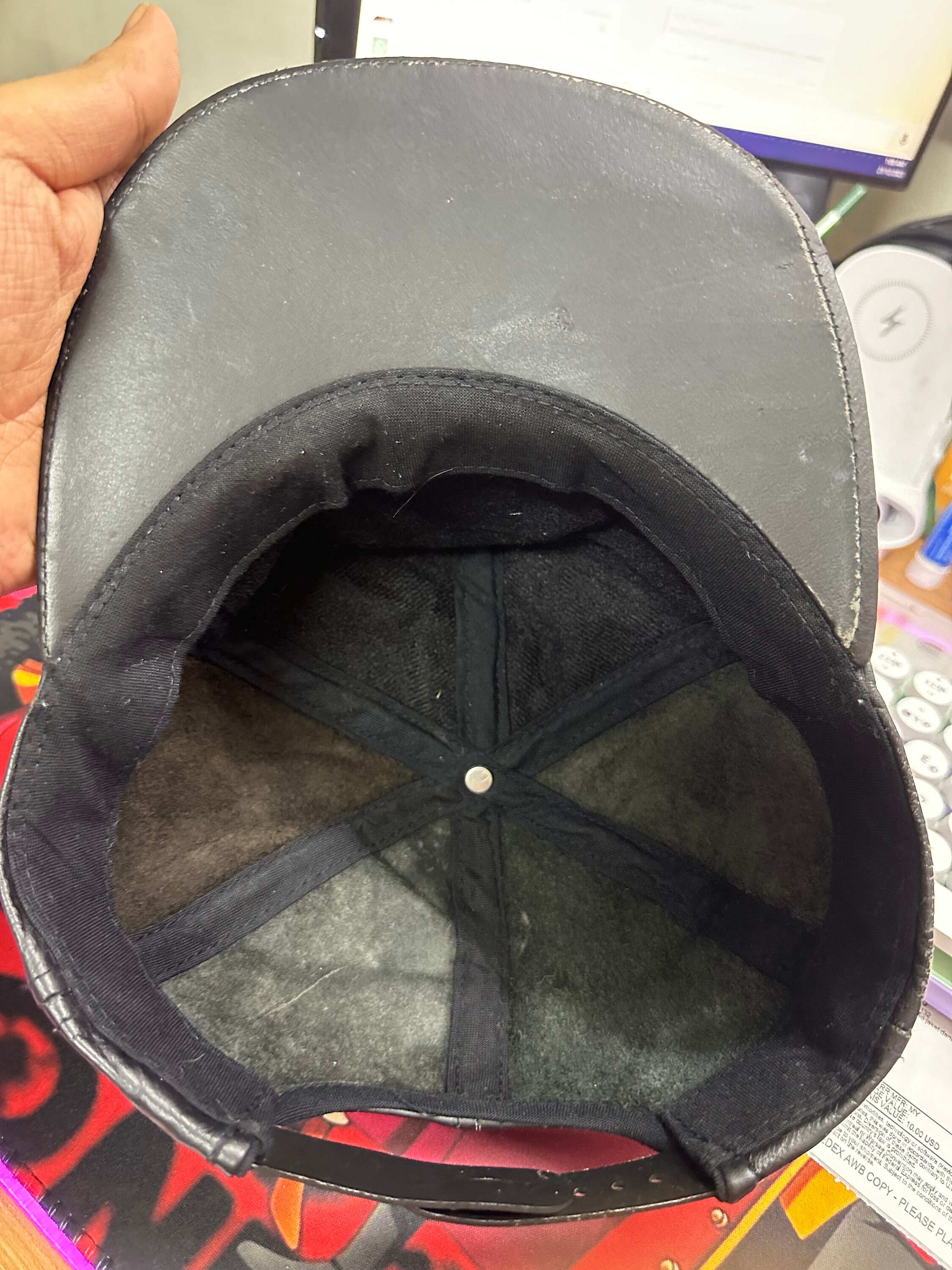 Vintage 80s Chanel Snapback Cap CC Logo Leather Snapback - Etsy