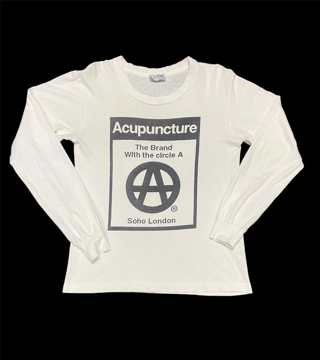 Vintage 90s Acupuncture Brand Punk Shirt / Small Size / Single Stiched ...