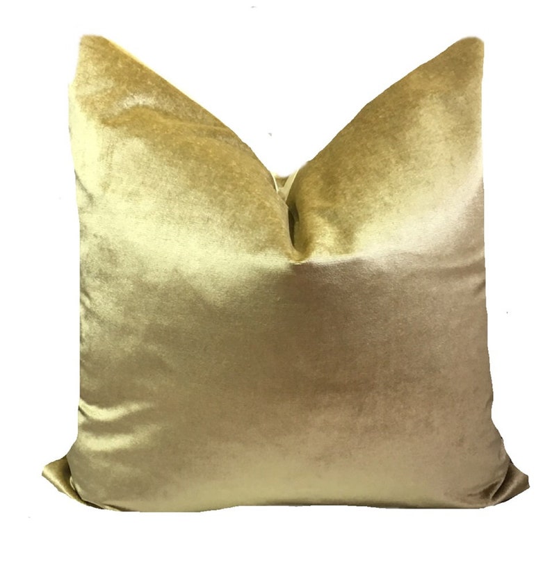 Gold Velour Velvet Pillow Cover Gold Pillow Cover - Etsy