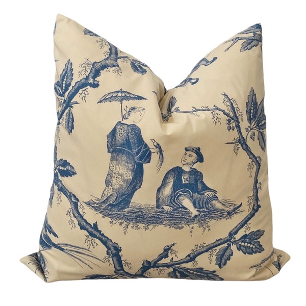 Asian Toile Pillow - Etsy