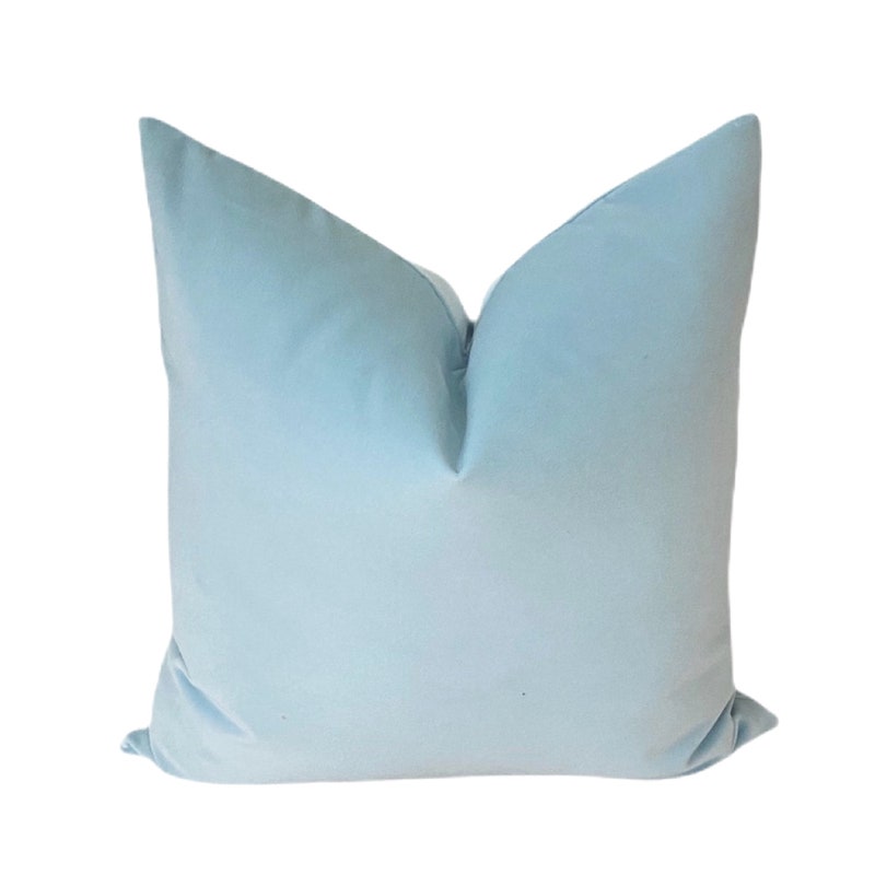Light Blue Pillow - Etsy