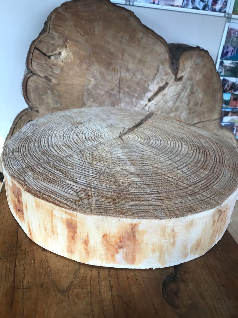Gorgeous 16 Rustic Log Slice X 3 Thick Without - Etsy