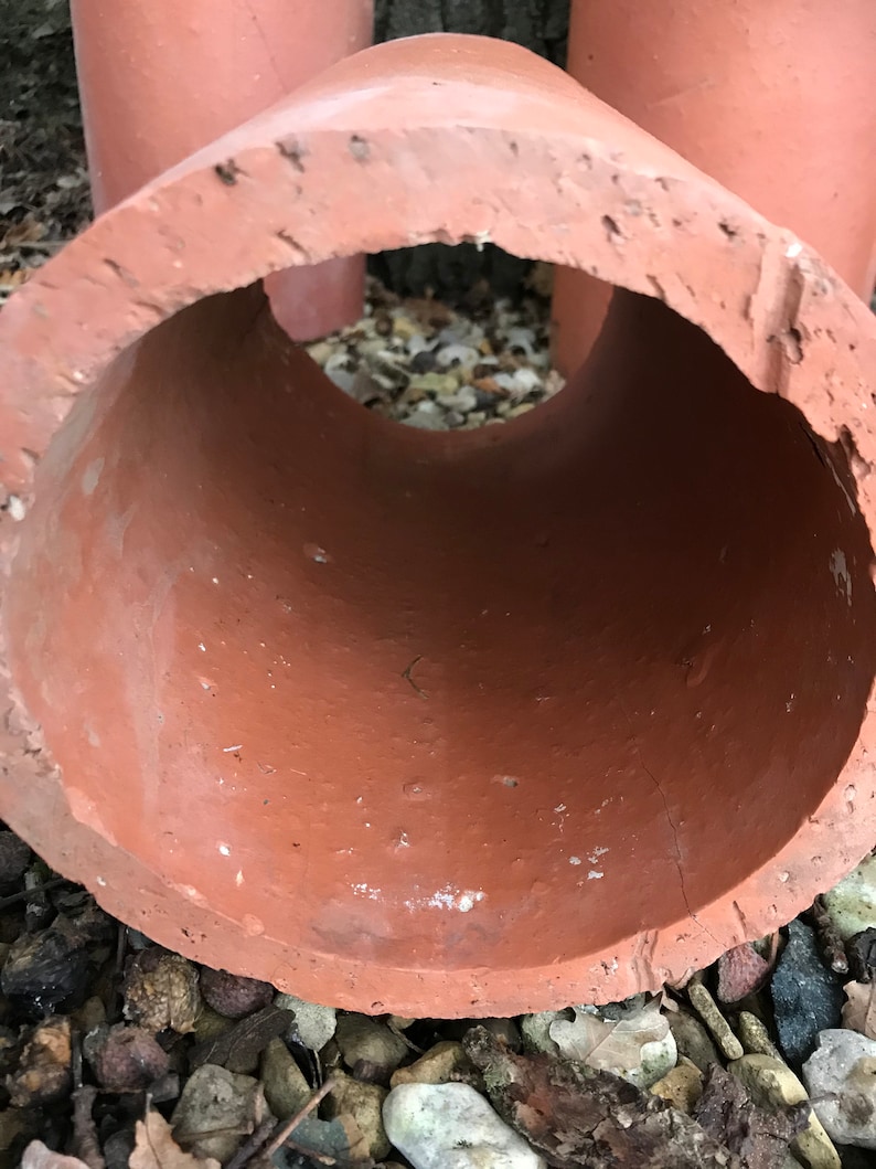 3 Salvaged Old Clay Terracotta Pipes Ideal Garden Planters - Etsy