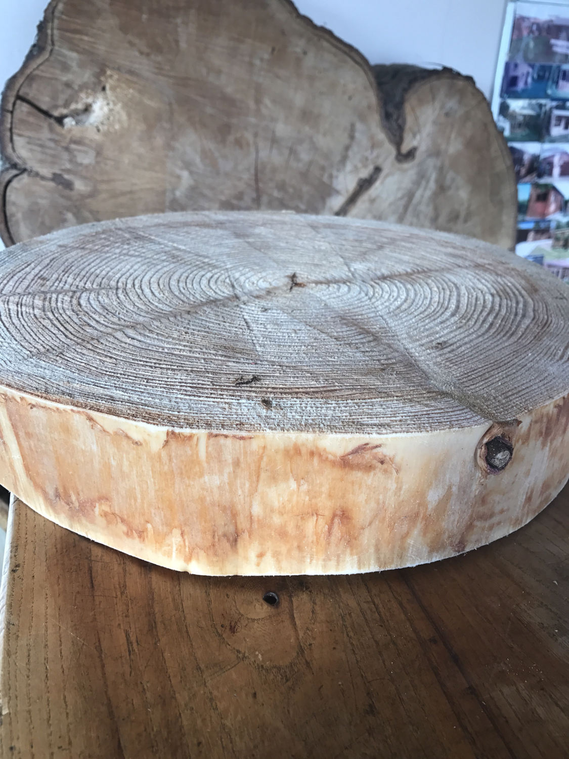 Gorgeous 18 Rustic Log Slice X 3 Thick Without | Etsy