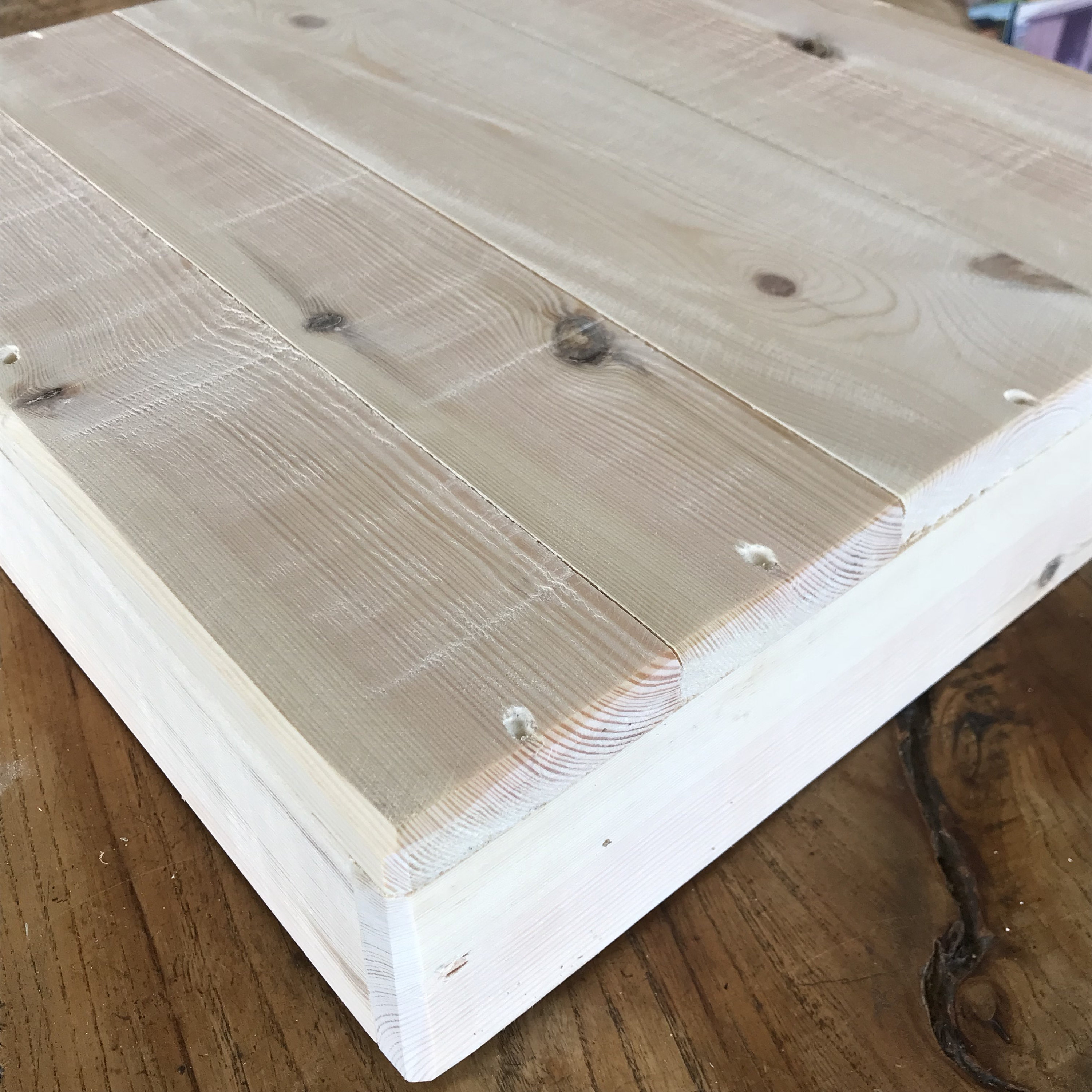 Square Wooden Cake Stand Available in 3 Colours Rustic - Etsy UK