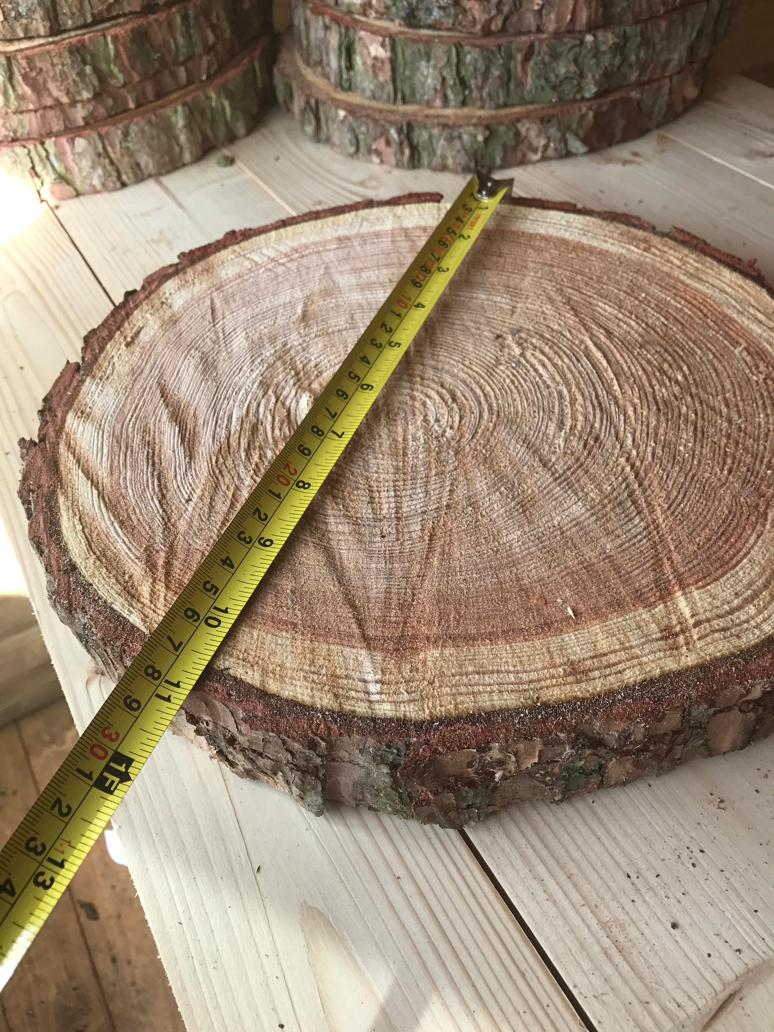 Six 10 Rustic Log Slices X 2 Thick Great for - Etsy UK