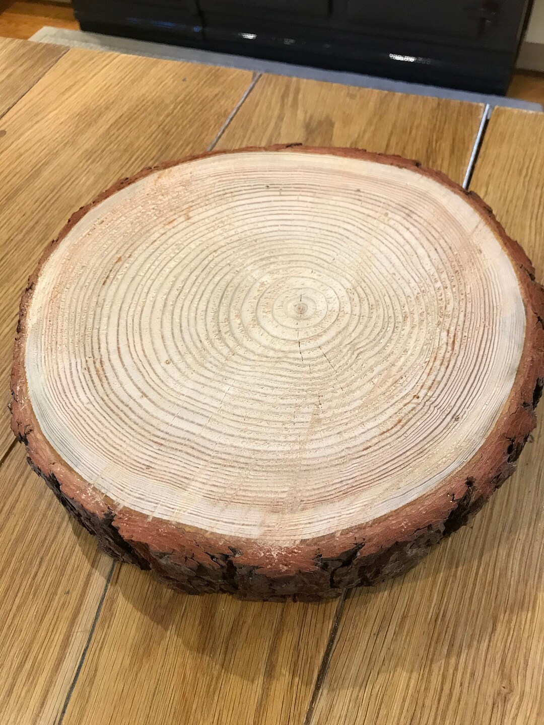 Christmas Cake Stand / Rustic Log Decoration Display Approx 12 Diameter ...