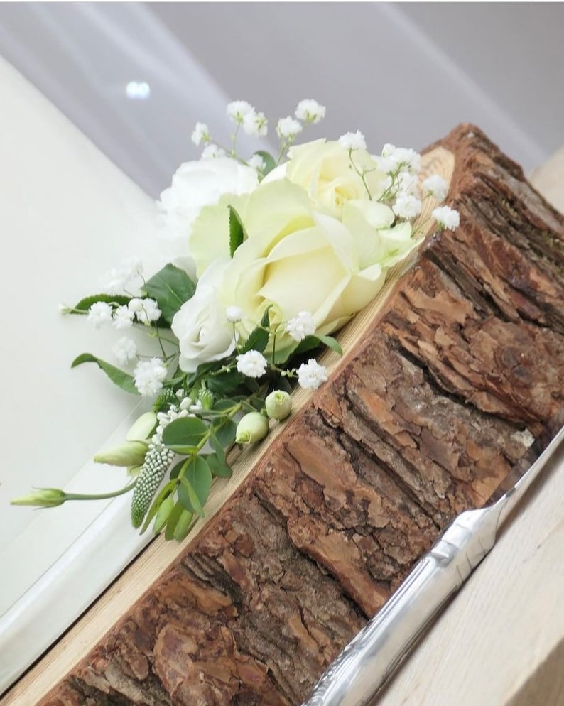 Sustainable Wooden Log Cake Stand Rustic or Sanded Wedding - Etsy UK
