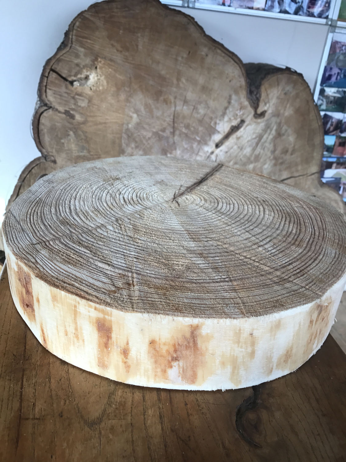 Gorgeous 18 Rustic Log Slice X 3 Thick Without | Etsy