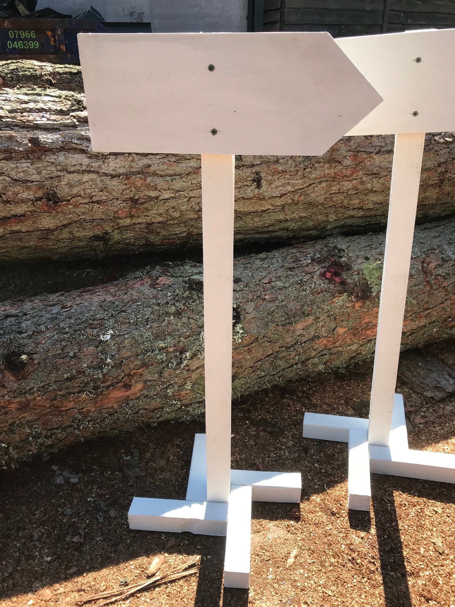 Rustic Wooden Finger Post Sign: Freestanding Venue Directional - Etsy UK