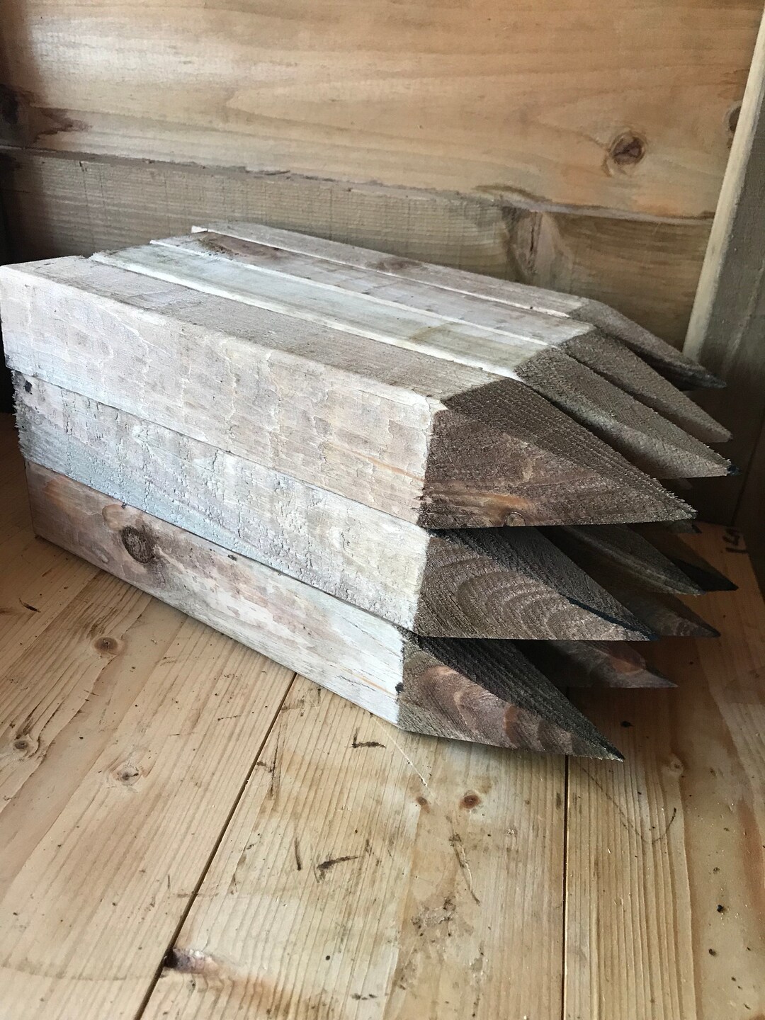 Treated Wooden Garden Stakes, Pointed Pegs, Path Edging (12 Pack) - Etsy UK