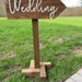 Rustic Wooden Finger Post Sign: Freestanding Venue Directional - Etsy UK