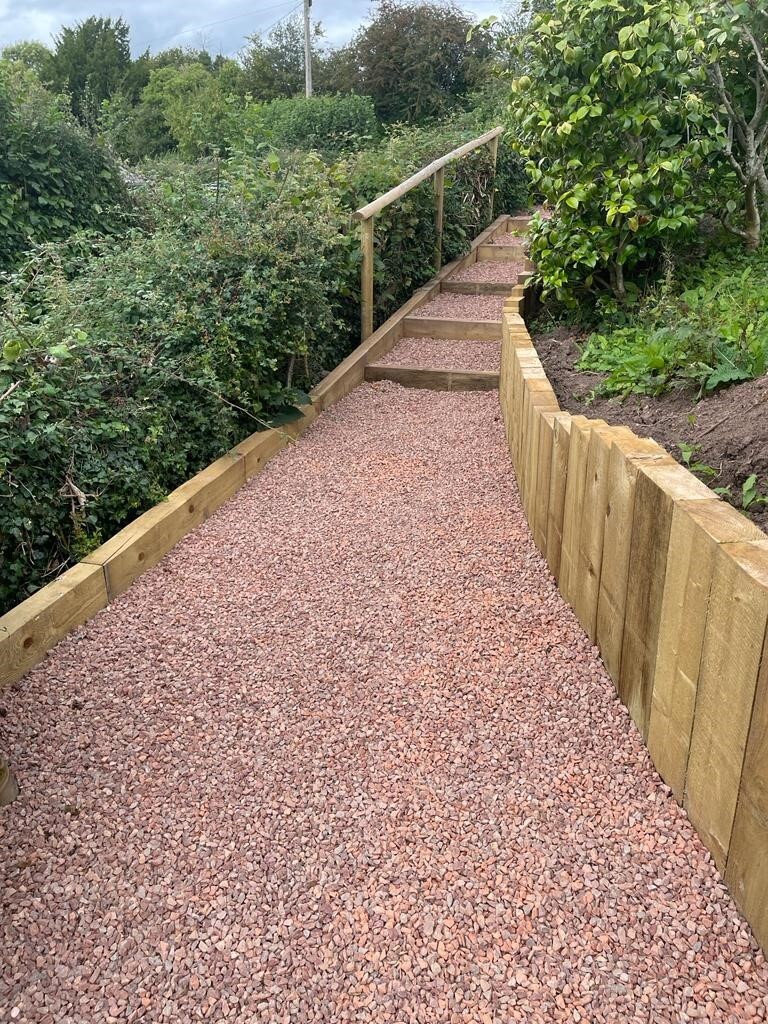 Timber Garden Edging Sleepers / Lawn Edging Sleepers Sold in Packs of 5 ...