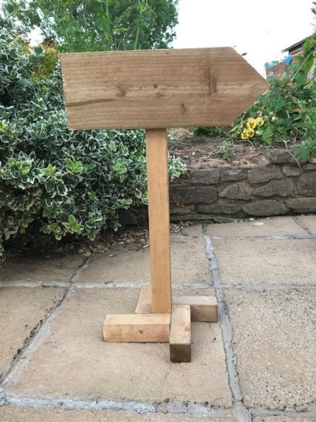 Rustic Wooden Finger Post Sign: Freestanding Venue Directional - Etsy UK