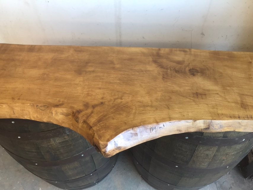 Man Cave Beer / Drinks Bar Rustic Whisky Barrel Bar With - Etsy UK