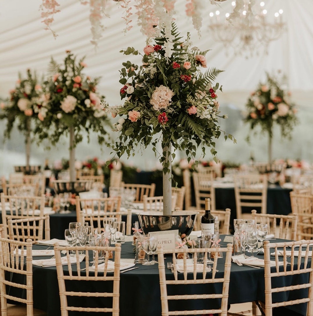 Wedding Table Stands, Decoration Centrepiece Champagne Bucket Flower ...