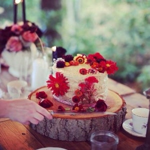Gorgeous 15" Rustic Log Slice X 3" Thick, Ideal for Wooden Wedding Cake ...
