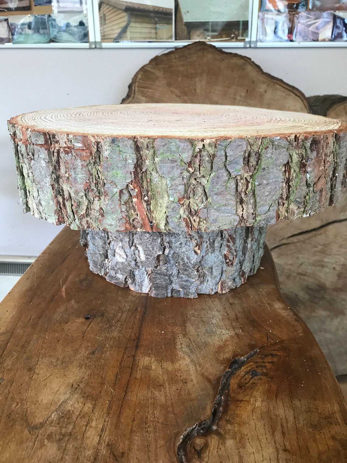 Gorgeous 16 Rustic Raised Wedding Cake Stand - Etsy UK