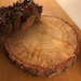 Christmas Cake Stand / Rustic Log Decoration Display Approx 12 Diameter ...