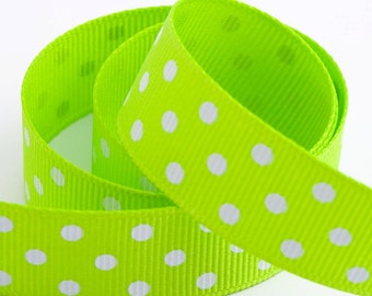 Lime Green Polka Dot | Etsy