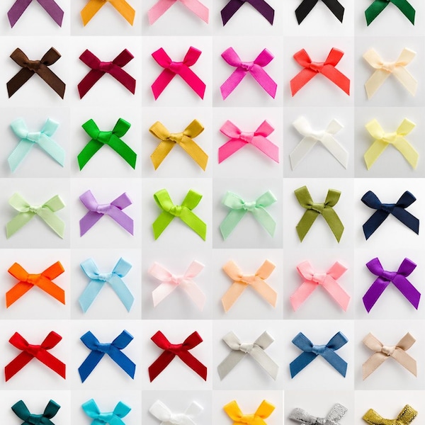 Tiny White Bows - Etsy UK
