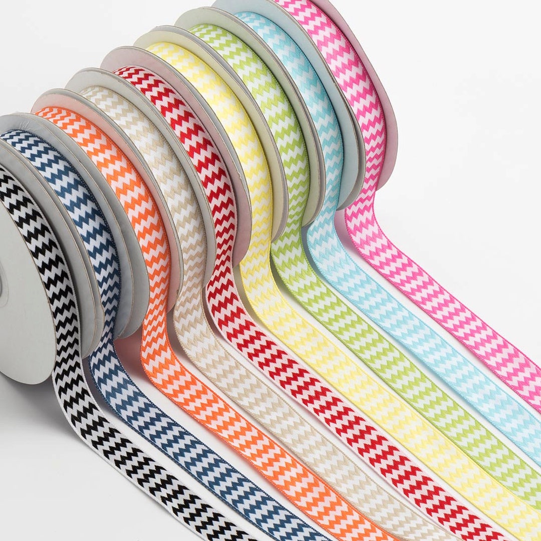 Zig Zag Ribbon - Gift Wrapping Ribbon/ Craft Ribbon - Chevron Design ...
