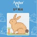 Rabbit Anchor Counted Cross Stitch Kit Children / Beginners Cross ...