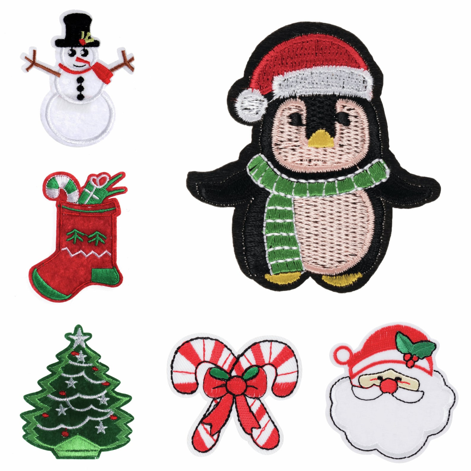 Christmas Craft Motifs Iron On & Sew On Festive Applique | Etsy