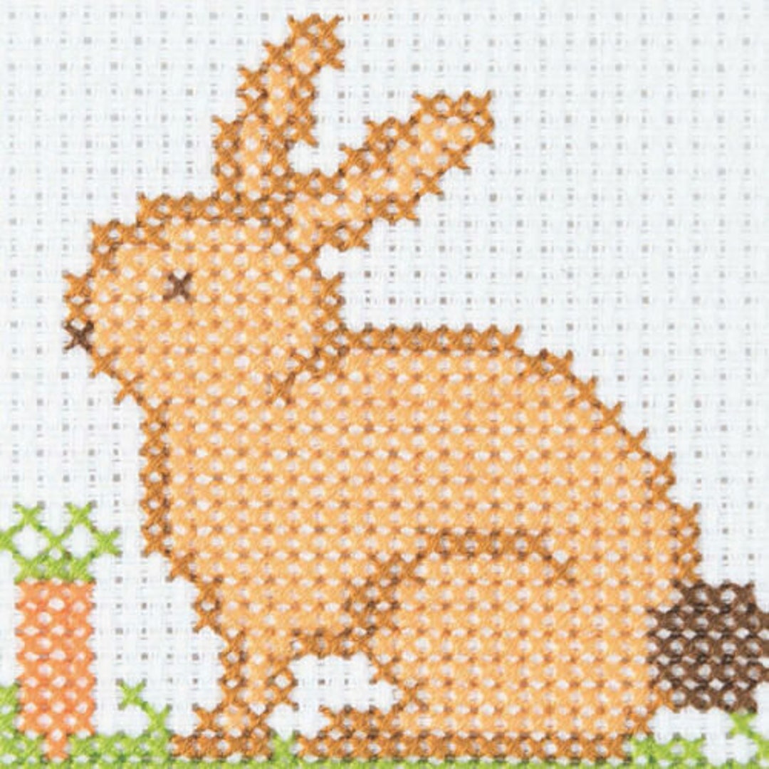 Rabbit Anchor Counted Cross Stitch Kit Children / Beginners Cross ...
