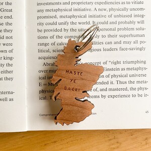 Scotland Haste Ye Back Keyring, Scottish Map Keychain, Scotland ...