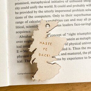 Scotland Haste Ye Back Keyring, Scottish Map Keychain, Scotland ...