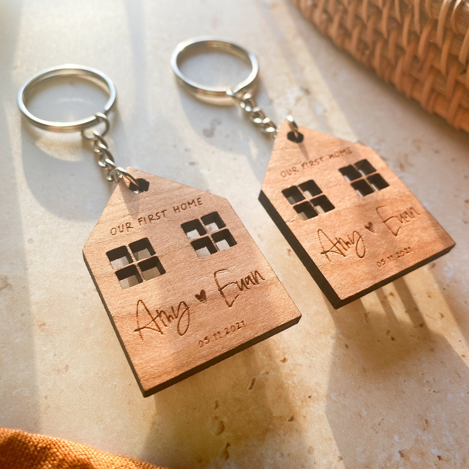 First Home Keyring Our First Home Gift First Home Keychain - Etsy UK
